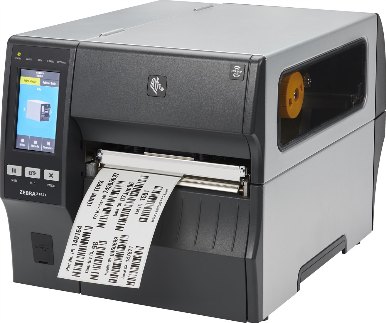 Zebra ZT421 300 dpi printer RFID UHF (USB-SER-ETH-BT) | POSdata.nl